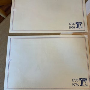 Vintage Bicentennial Pictorial Poster, 1776 American Revolution Theme ...