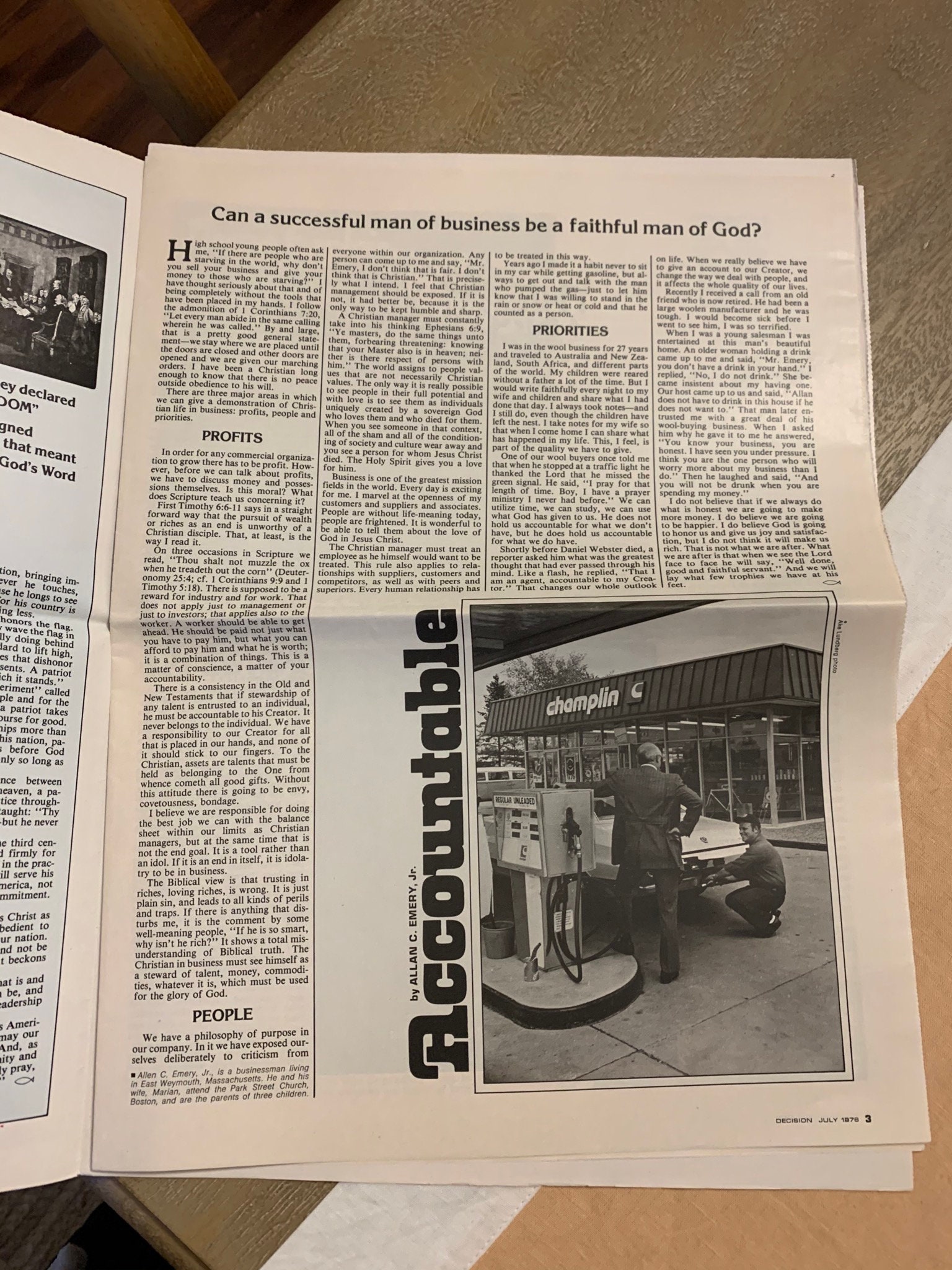 1976 Decision Magazine Billy Graham Bicentennial Newsletter | Etsy