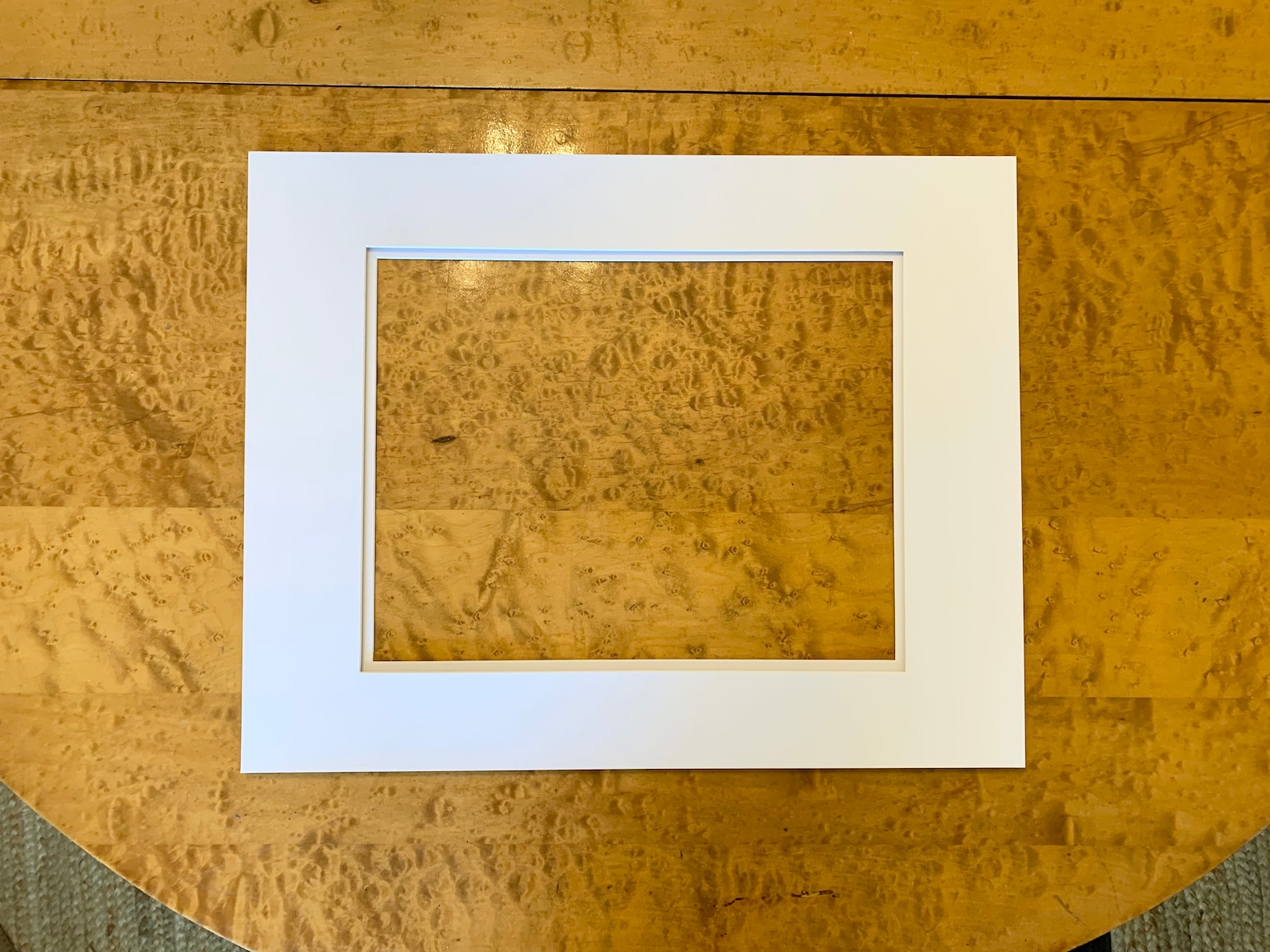 White Beveled Frame Mat 16x20 Double Mat Matted to 11x14 Pre - Etsy