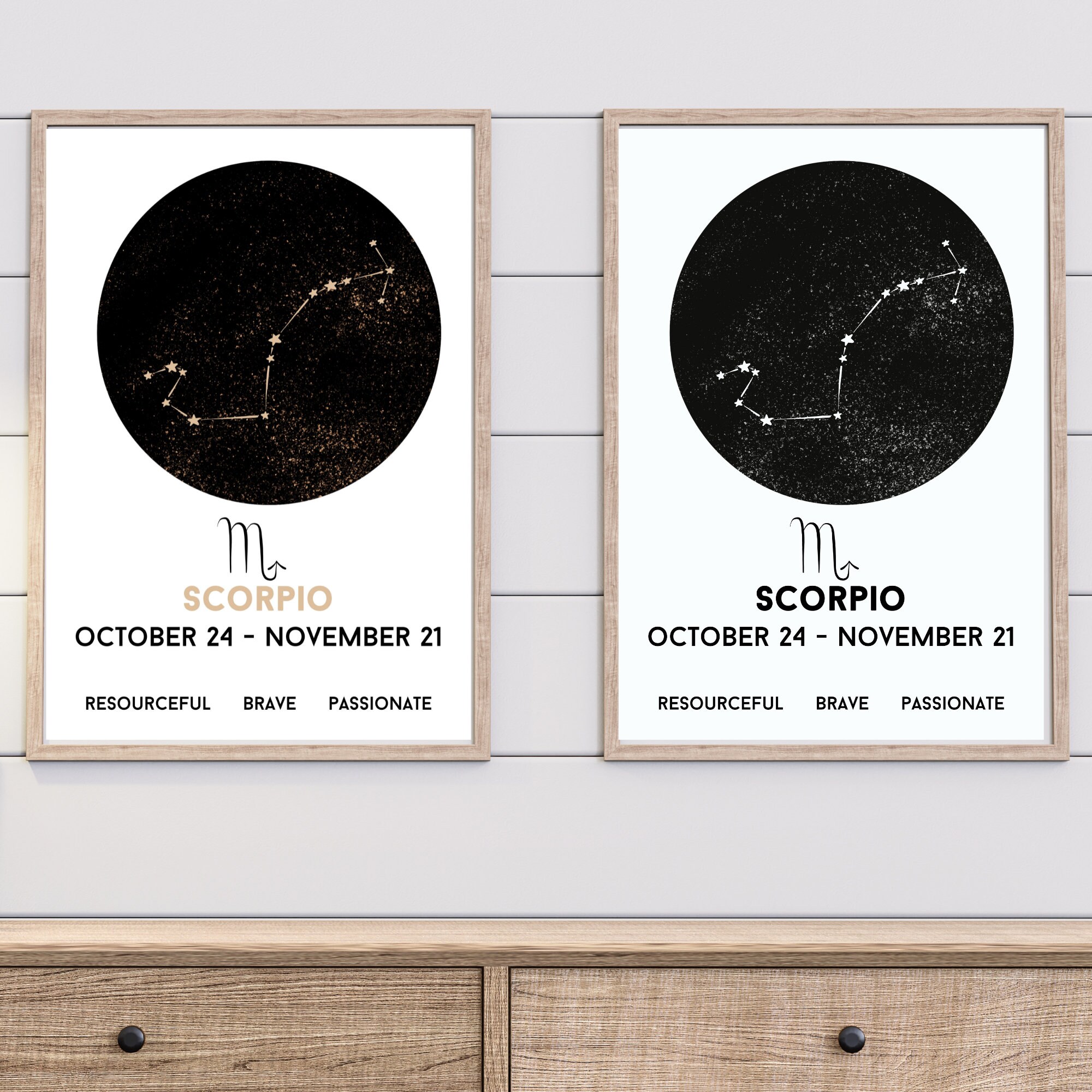 Digital Download Zodiac Gifts Scorpio Zodiac Signs Constellation Print ...