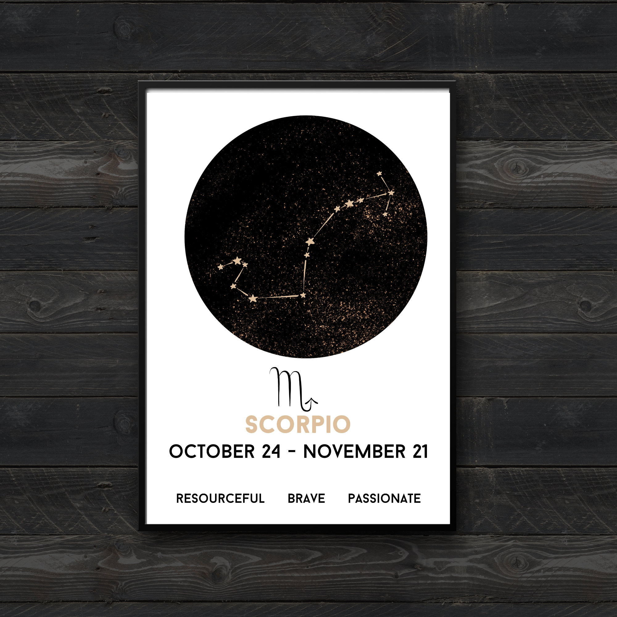 Digital Download Zodiac Gifts Scorpio Zodiac Signs Constellation Print ...