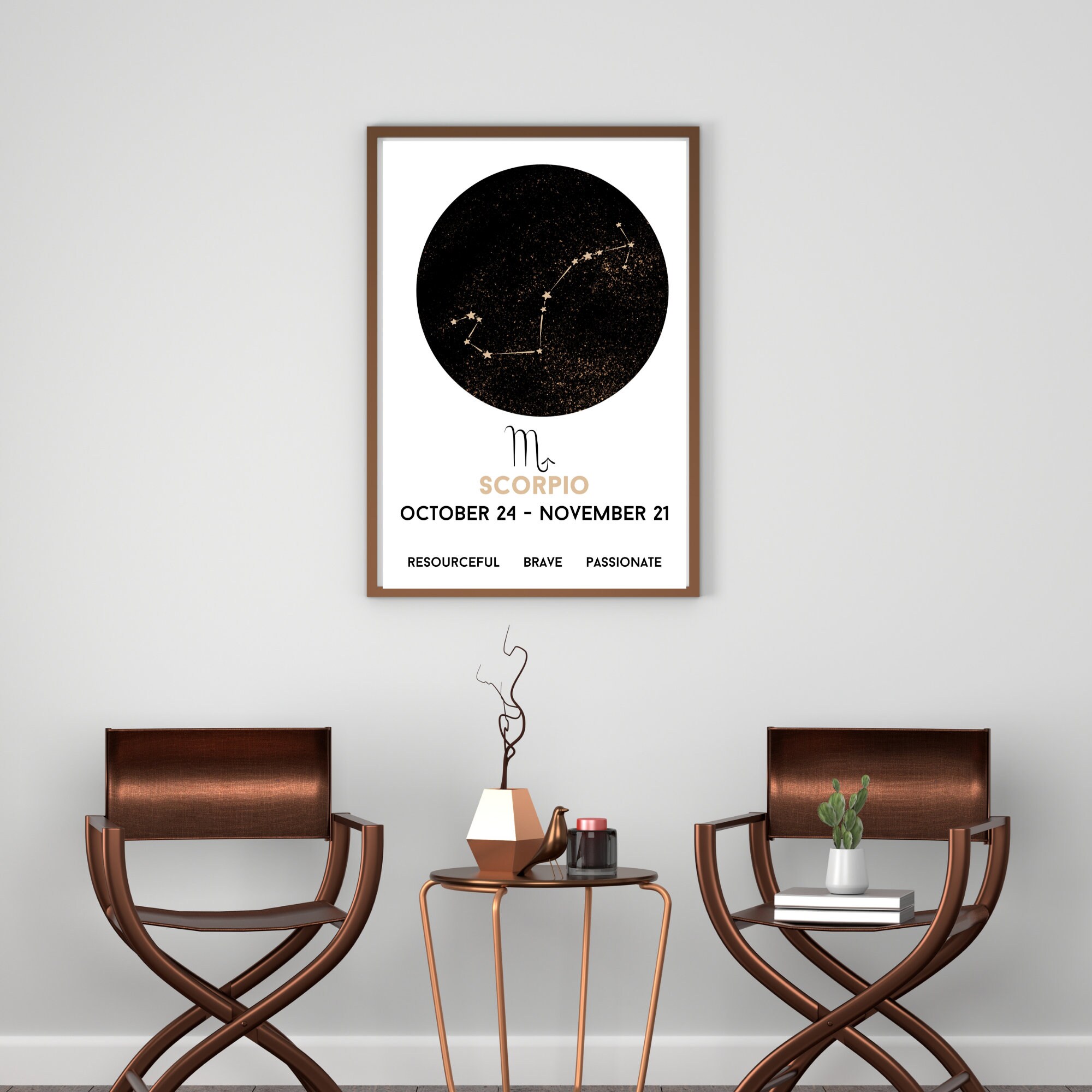 Digital Download Zodiac Gifts Scorpio Zodiac Signs Constellation Print ...