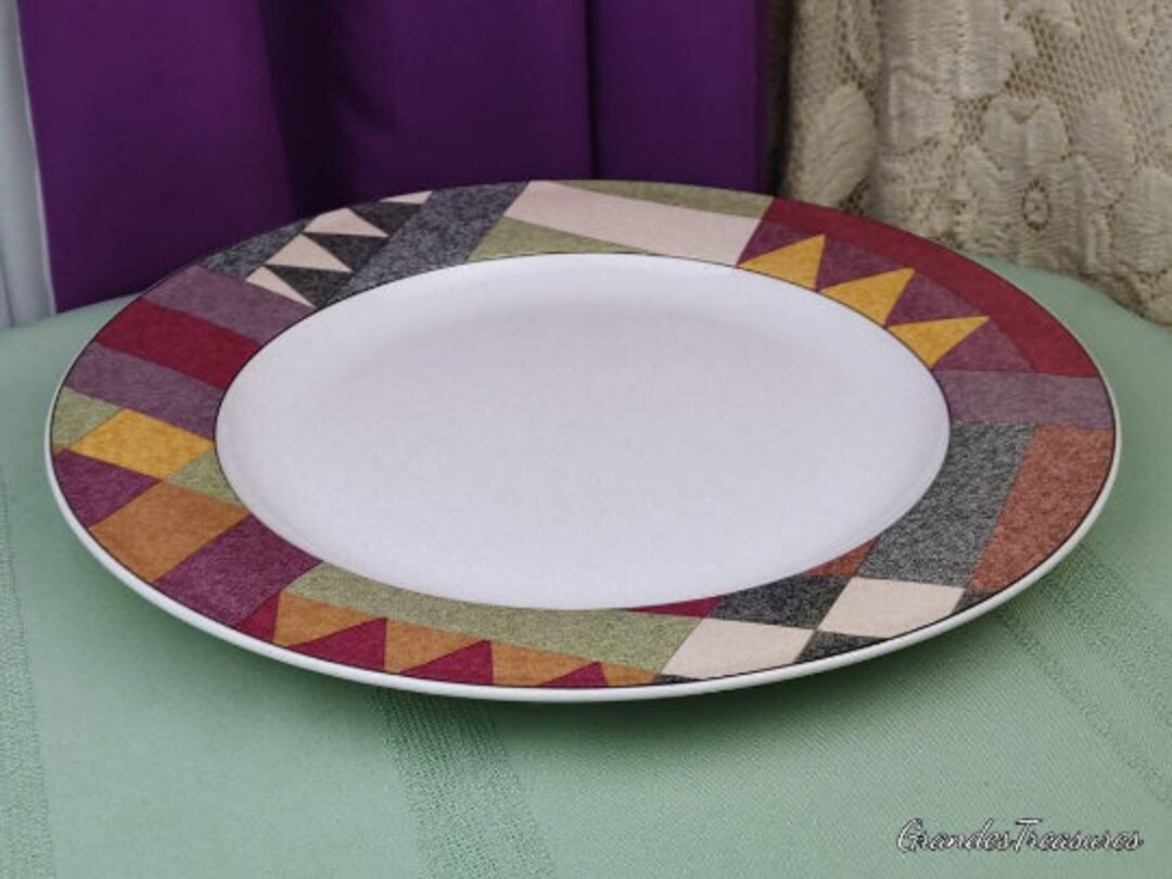 Vintage Dinnerware Studio Nova Palm Dessert Chop Plate - Etsy