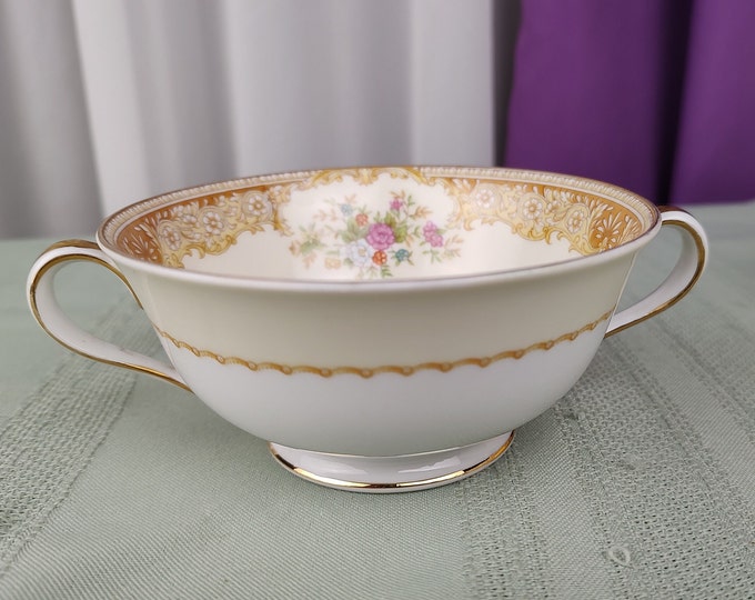 Vintage China, Noritake Morimura China Bianca Pattern Footed Cream Soup ...