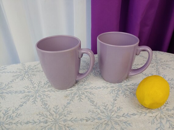 Corelle Coordinates Lilac Lavender Stoneware Mugs Set of 2 - Etsy