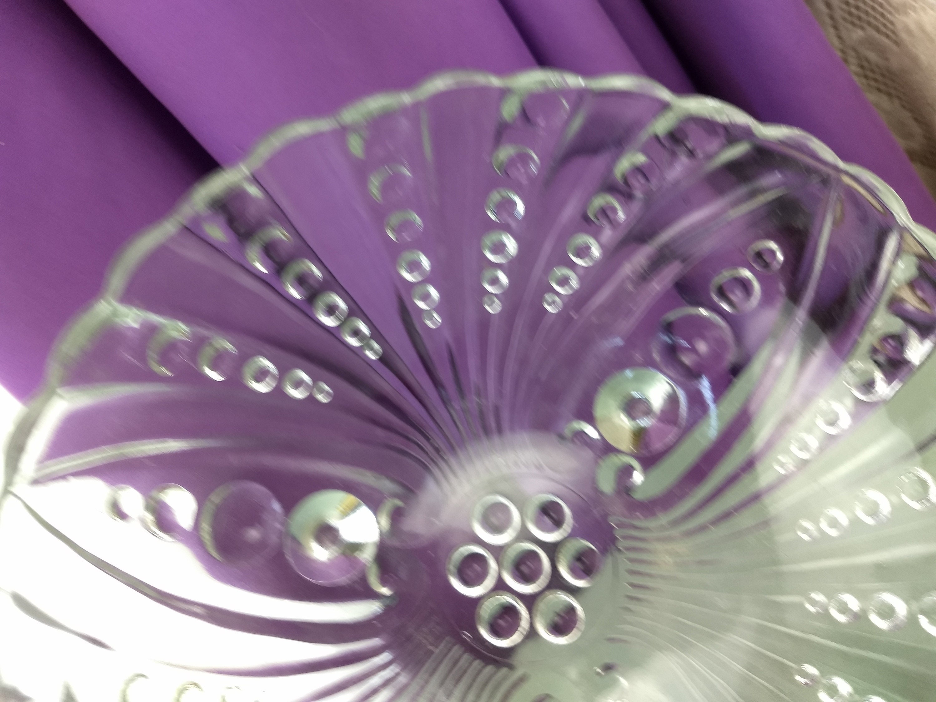 Dining & Serving Home & Living Anchor Hocking Bubble Burple Glass Art ...