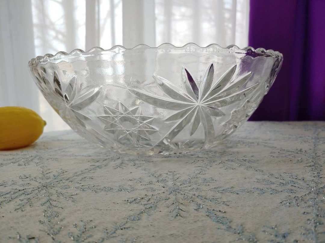 Anchor Hocking Star of David Prescut Crystal Clear Glass EAPG - Etsy