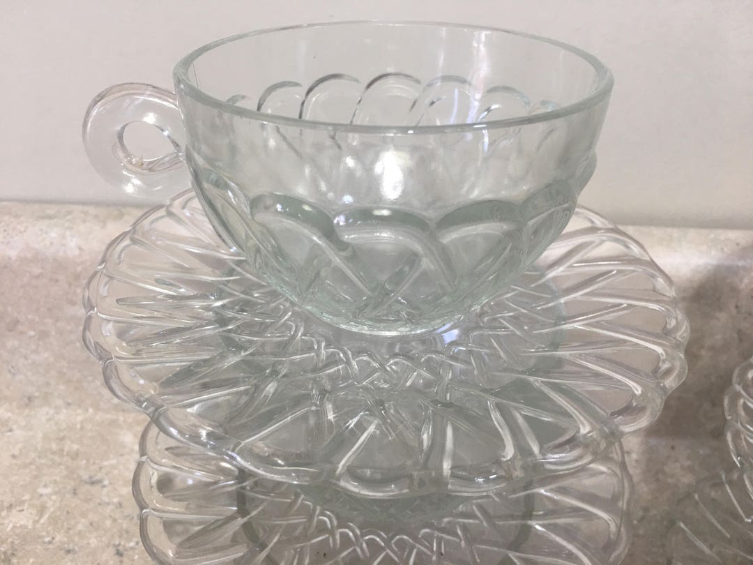 Indiana Pretzel Depression Glass Pattern 622 Set of 2 Tea - Etsy
