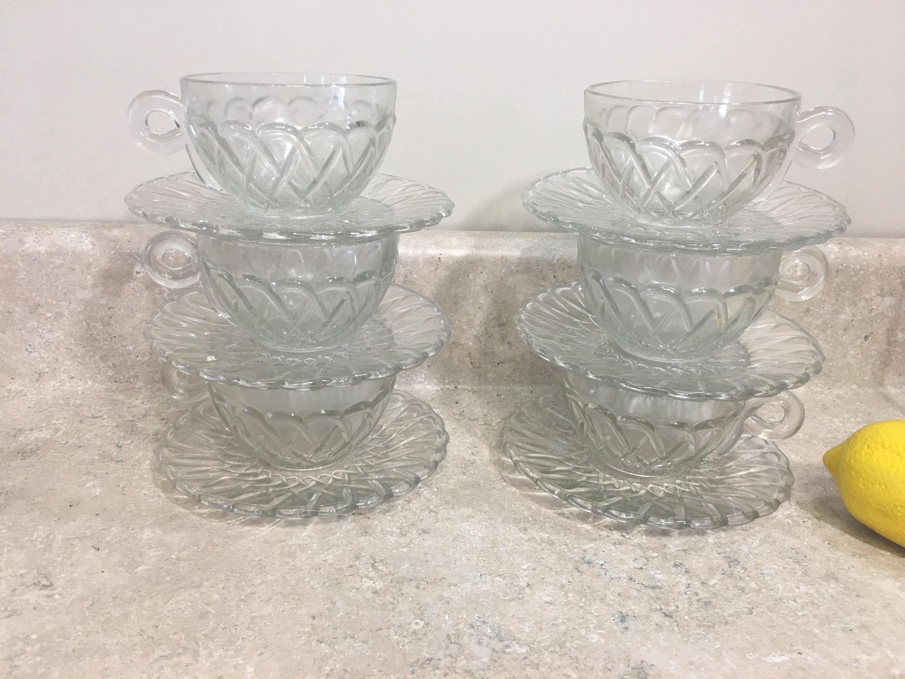 Indiana Pretzel Depression Glass Pattern 622 Set of 2 Tea - Etsy