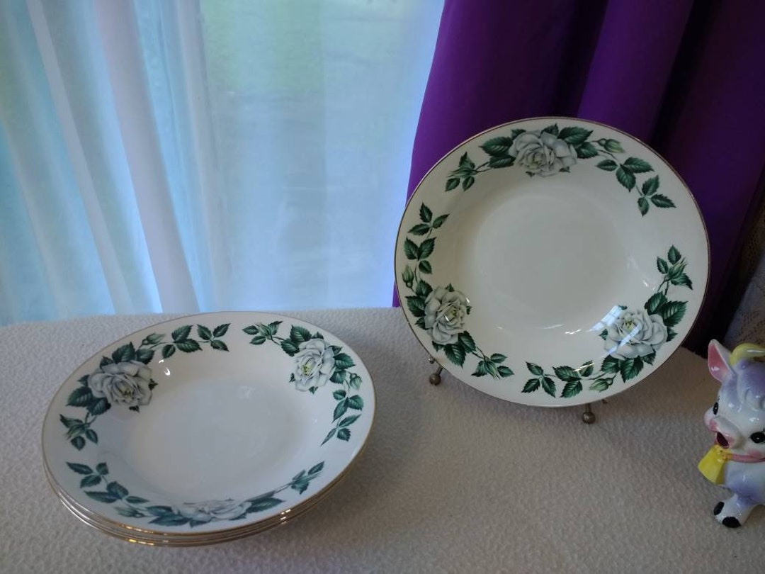 Homer Laughlin Eggshell Nautilus White Flower Leaf Leaves - Etsy