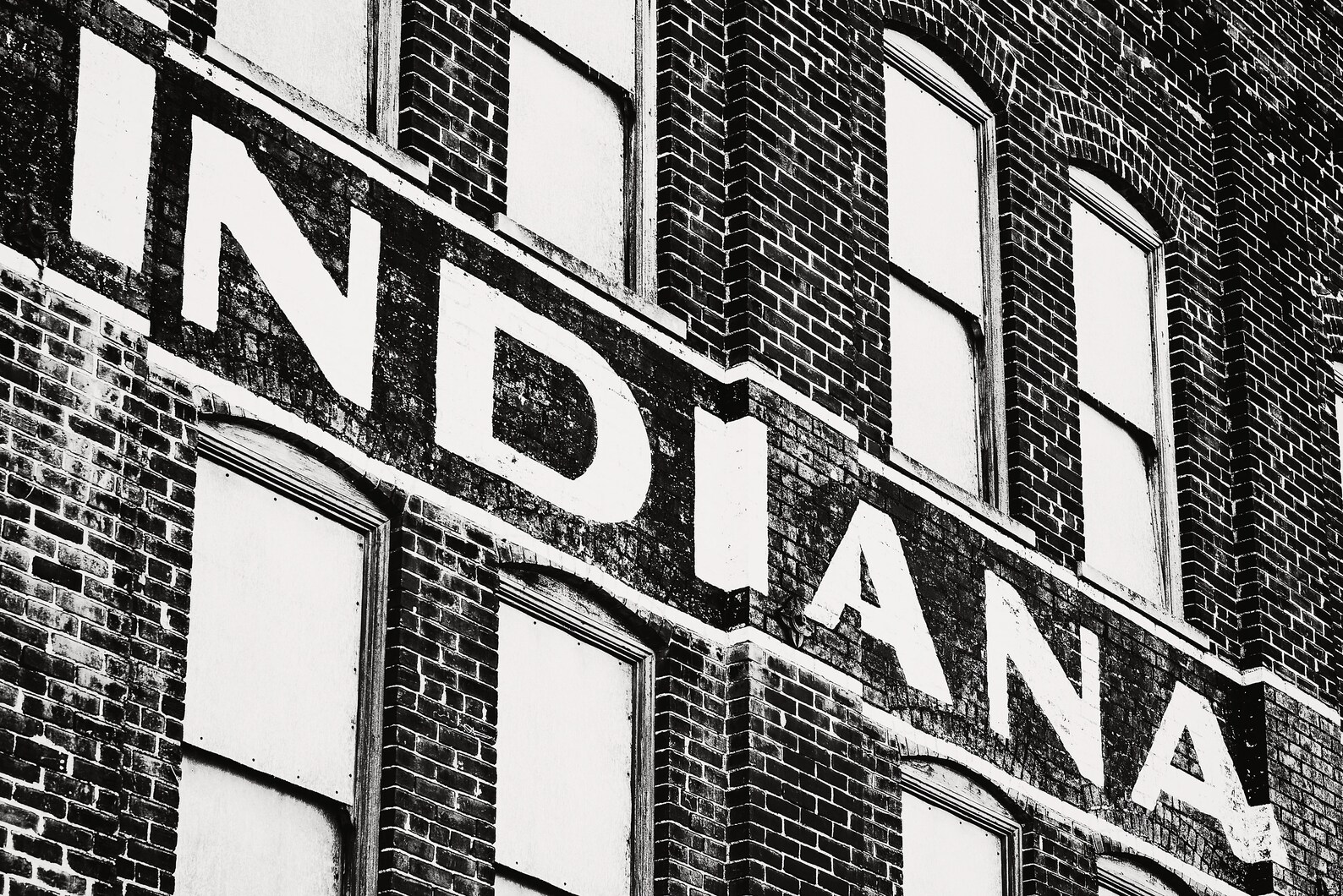 Indiana Art Print or Canvas in Black and White for Home Wall Decor ...