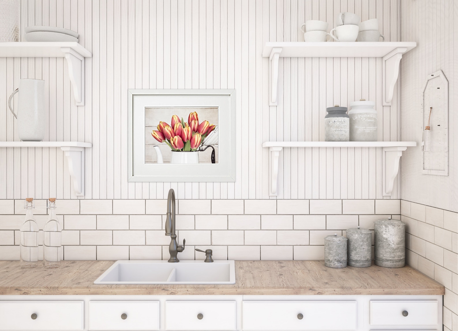 Country Kitchen Art Tulips Wall Art Print or Canvas Art - Etsy