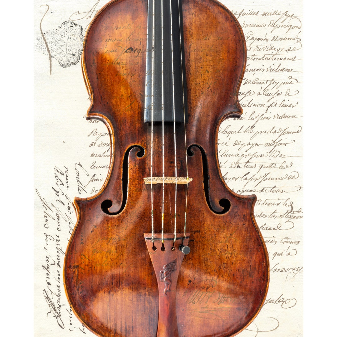 Violin Wall Art Print or Canvas Vintage Violin Picture Music - Etsy