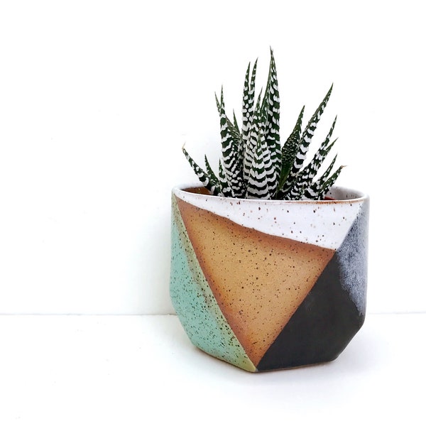 Geometric Planter - Etsy