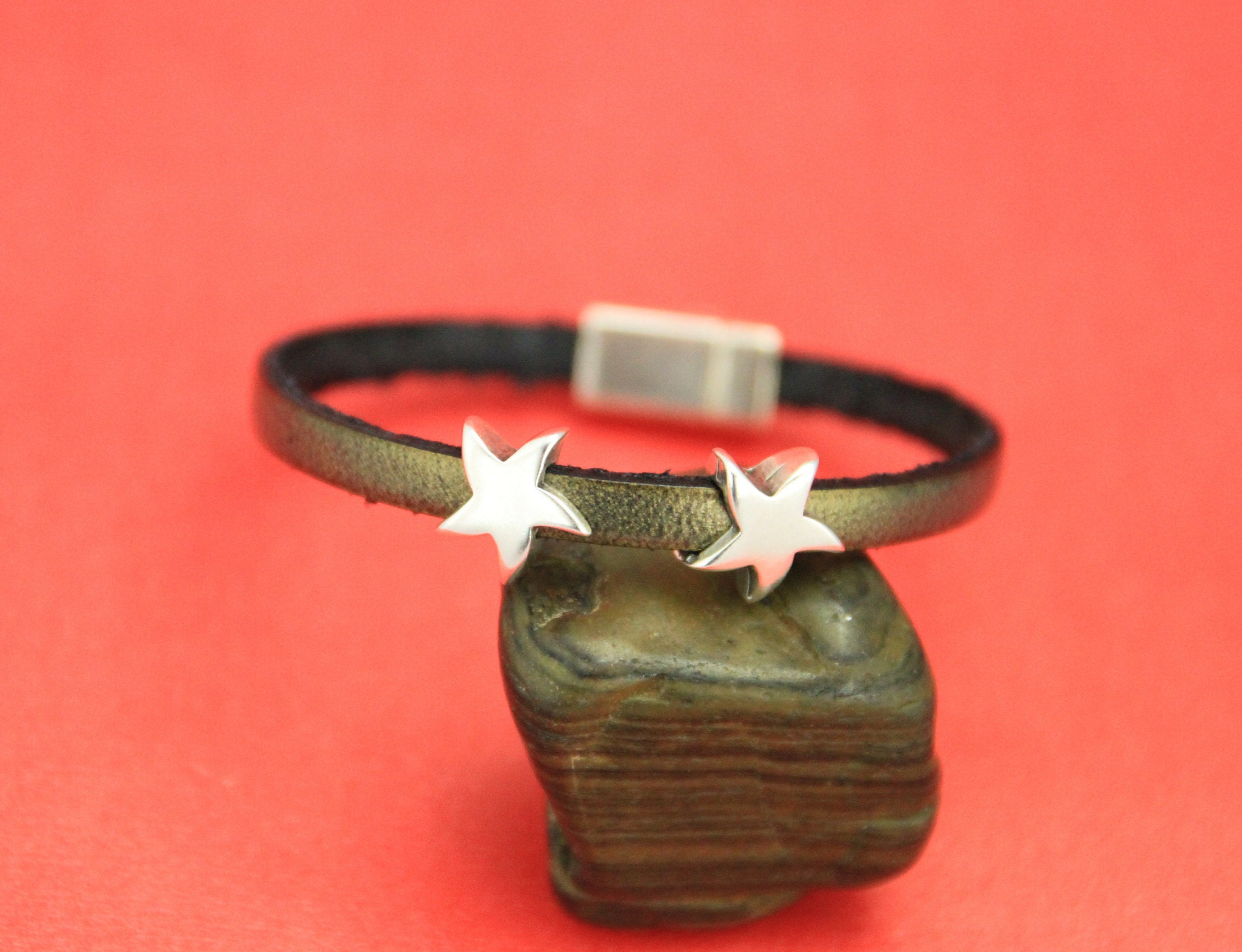 Fs0374>>made in EUROPE 4 Zamak Star Sliders, Silver Starfish Slider ...