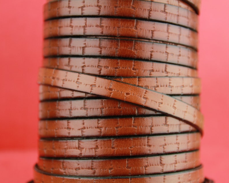 MADE in EUROPE 24 flat leather cord 10mm leather cord | Etsy