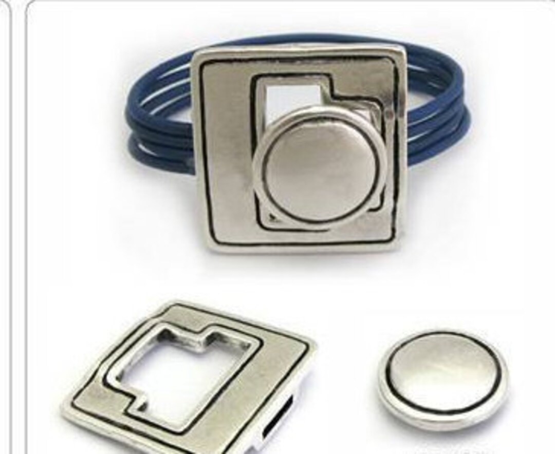 Rc0011>>made IN EUROPE Toggle Clasp, Button Clasp, Silver Toggle Clasp ...