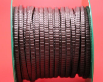 MADE in EUROPE 24'' Flat 5mm Embossed Leather Cord, 5mm Flat Leather ...