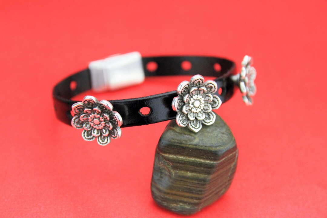 12/5 MADE in EUROPE Leather Cord Flower Screw Set, Lotus Screw Set ...