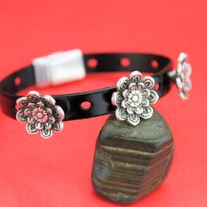12/5 MADE in EUROPE Leather Cord Flower Screw Set, Lotus Screw Set ...