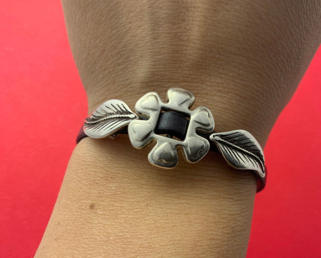 Fs0472>>made in EUROPE 2 Zamak Flower Sliders, 6mm Silver Slider ...