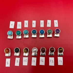 Fc0337>>made in EUROPE Zamak Gemstone Button Clasp With Loop Maker ...