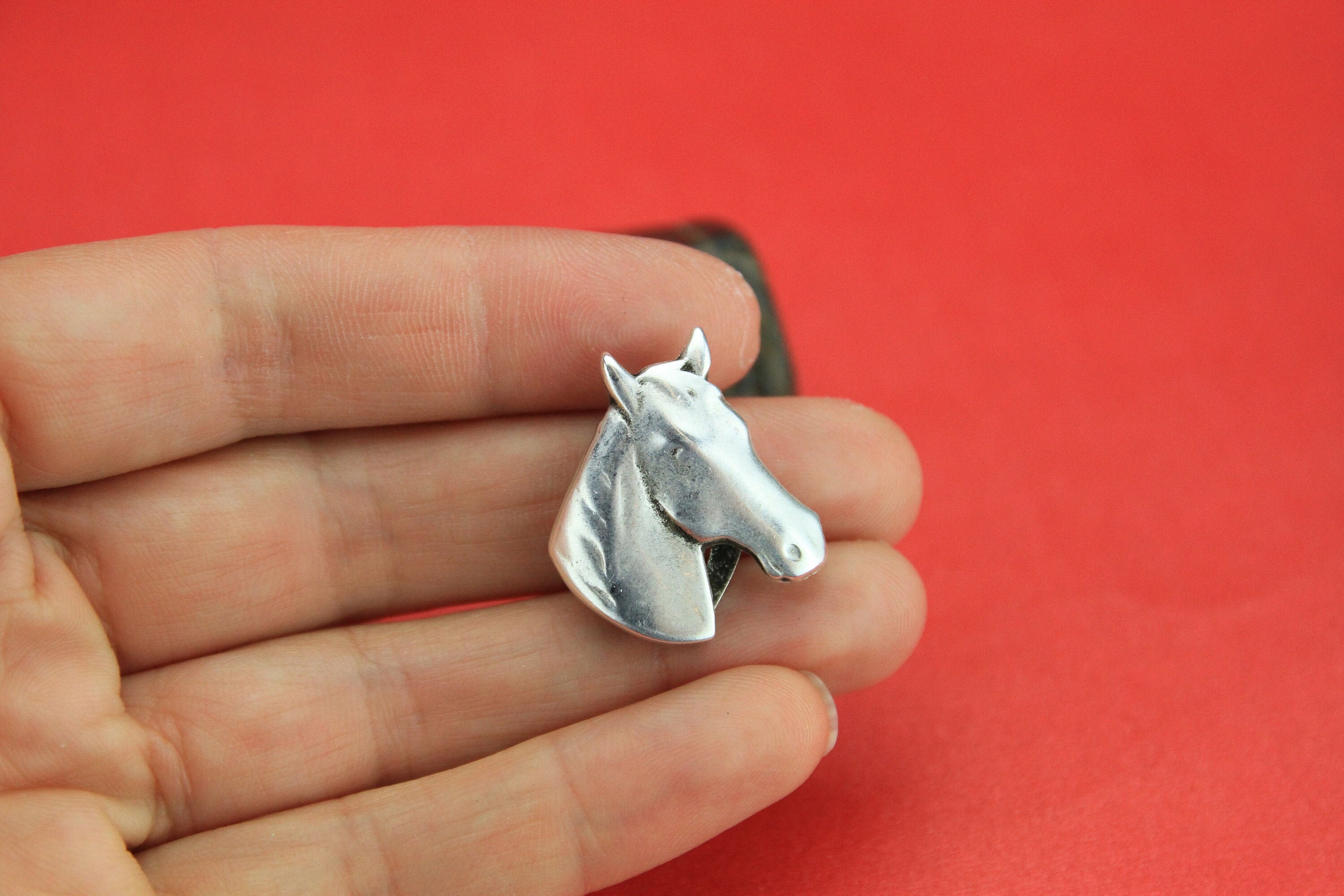 Fs0032>> MADE in EUROPE Zamak Horse Slider, Flat 20mm Cord Slider, 20mm ...