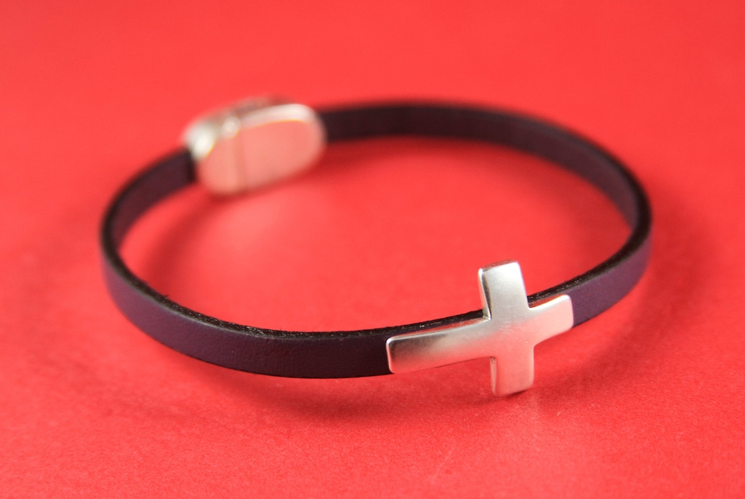 Fs0317>>made in EUROPE 2 Zamak Cross Sliders, 5mm Flat Cord Zamak Cross ...