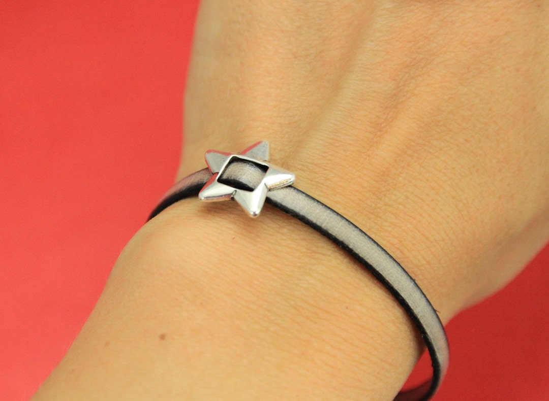 Fs0404>>made in EUROPE 2 Zamak Star Sliders, Silver Star Slider, Flat ...