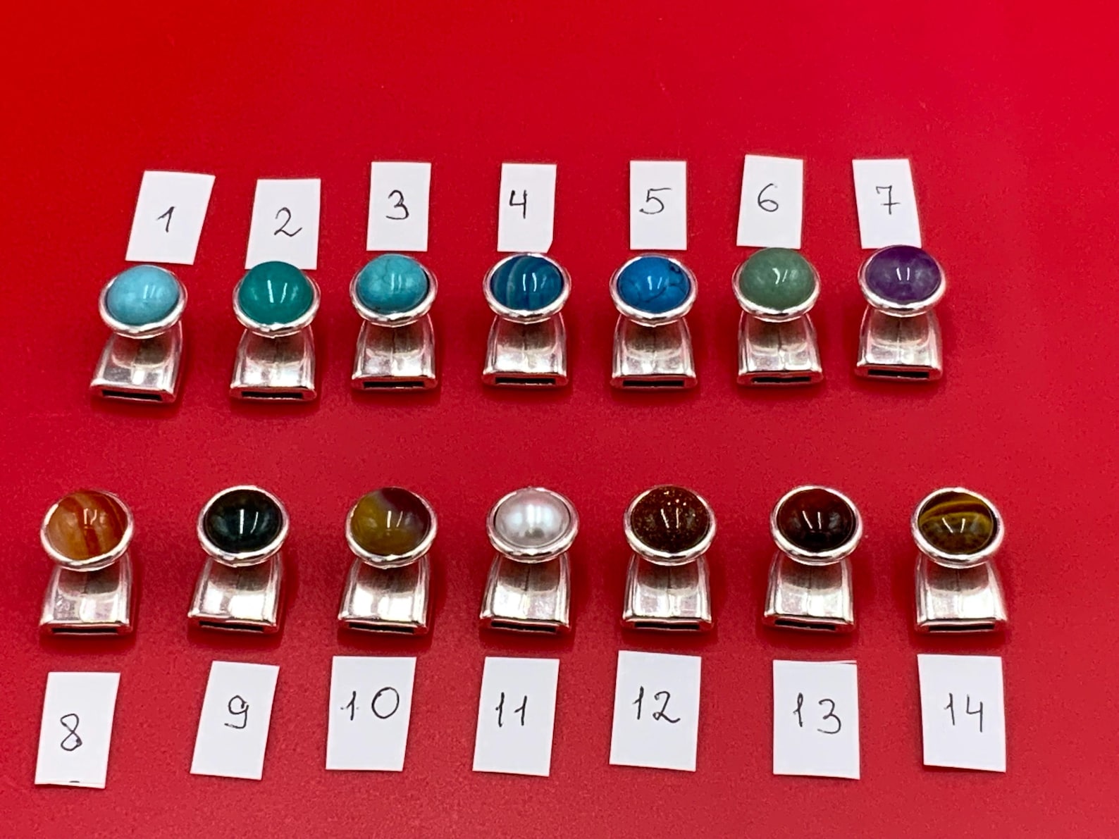 Fc0337>>made in EUROPE Zamak Gemstone Button Clasp With Loop Maker ...