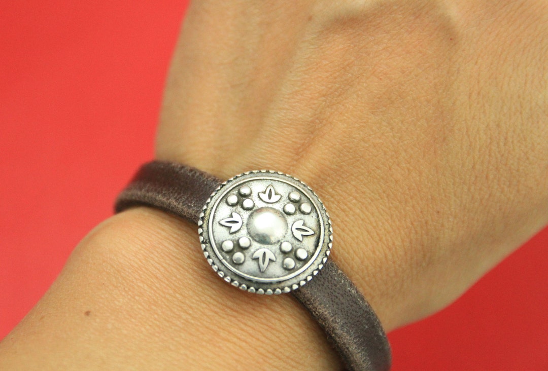 Fs0393>>made in EUROPE Zamak Round Slider, 10mm Flat Cord Slider, 10mm ...