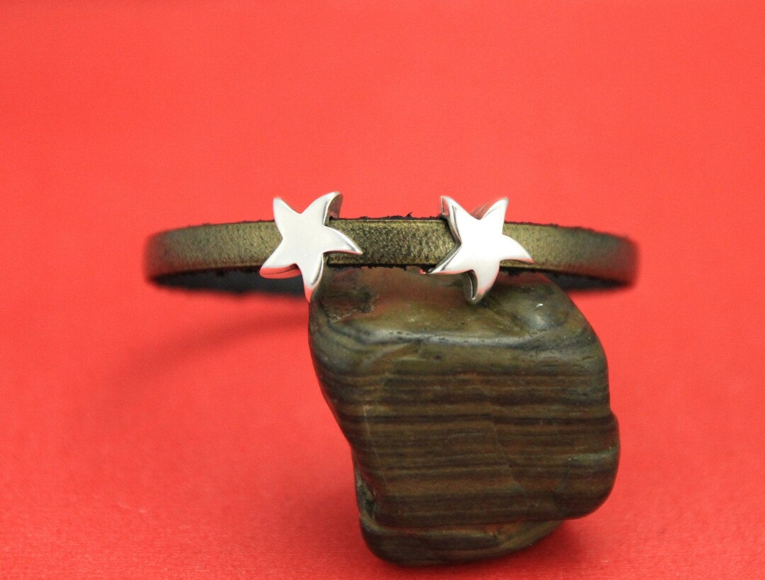 Fs0374made in EUROPE 4 Zamak Star Sliders Silver - Etsy