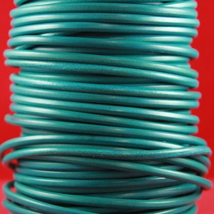 MADE in EUROPE 24 Round Leather Cord, 5mm Round Genuine Leather Cord ...