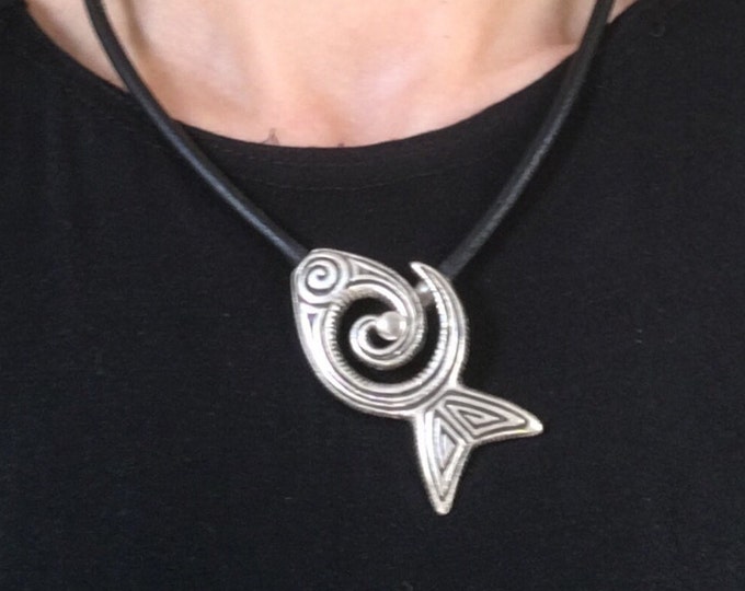 Rc0137>>made IN EUROPE Fish Toggle Clasp, Fish Pendant Clasp, 4mm Cord ...