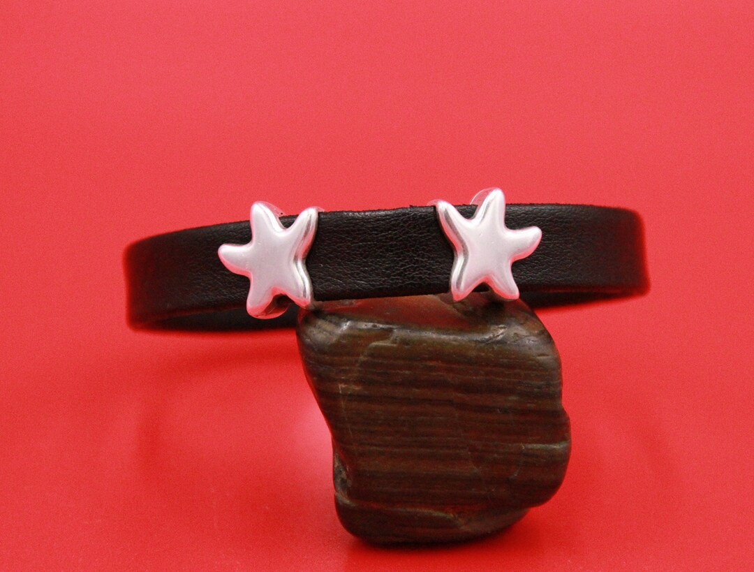 Fs0527>>made in EUROPE Zamak Star Sliders, 10mm Flat Cord Star Slider ...