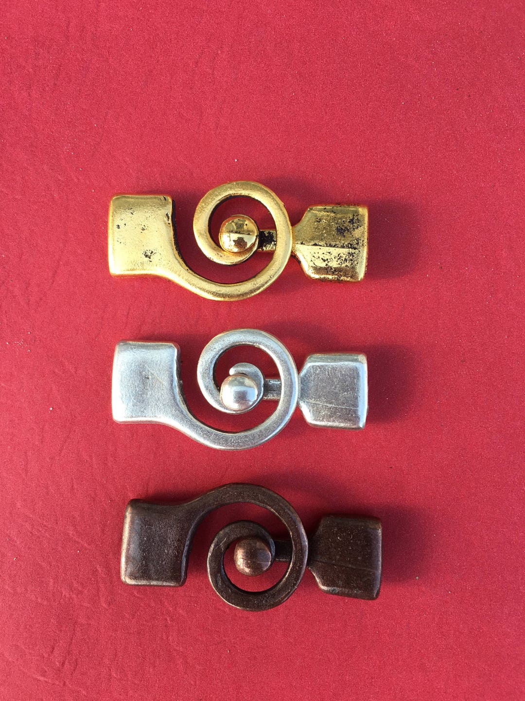 Fc0283>>made IN EUROPE Toggle Clasp, Swirl Toggle Clasp, Spiral Toggle ...