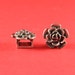 Fs0043made IN EUROPE Zamak Flower Slider for Half Round Cord, Zamak Rose Slider, Rose Slider for ...