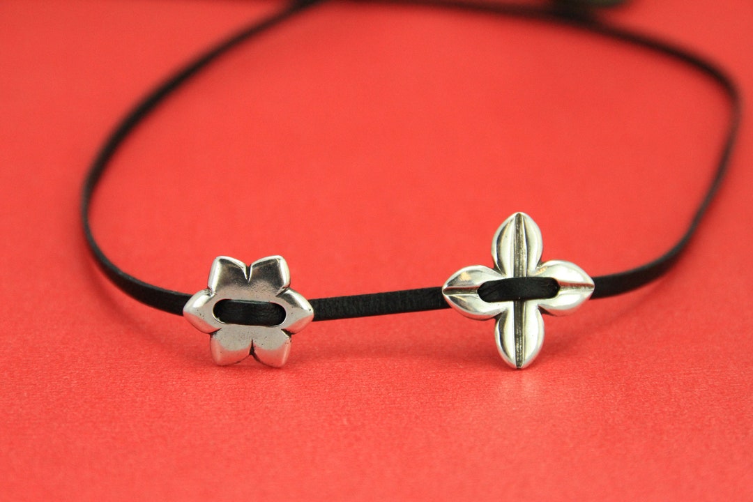 Rs0054>>made in EUROPE 4 Zamak Flower Sliders by Choice, Flat Flower ...