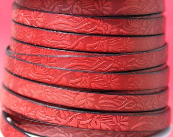 MADE IN SPAIN 24 Perforated 10mm Leather Cord | Etsy