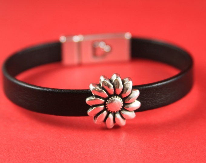 Fs0019>>made IN EUROPE 2 Zamak Flower Sliders 10mm Flat Cord, 10mm Flat ...