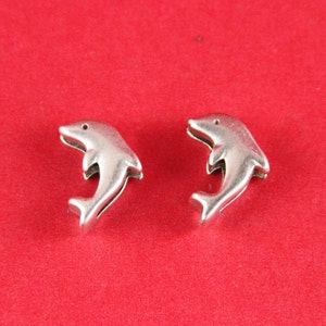 Fs0208>>made in EUROPE 2 Zamak Dolphin Sliders, 10mm Flat Cord Sliders ...
