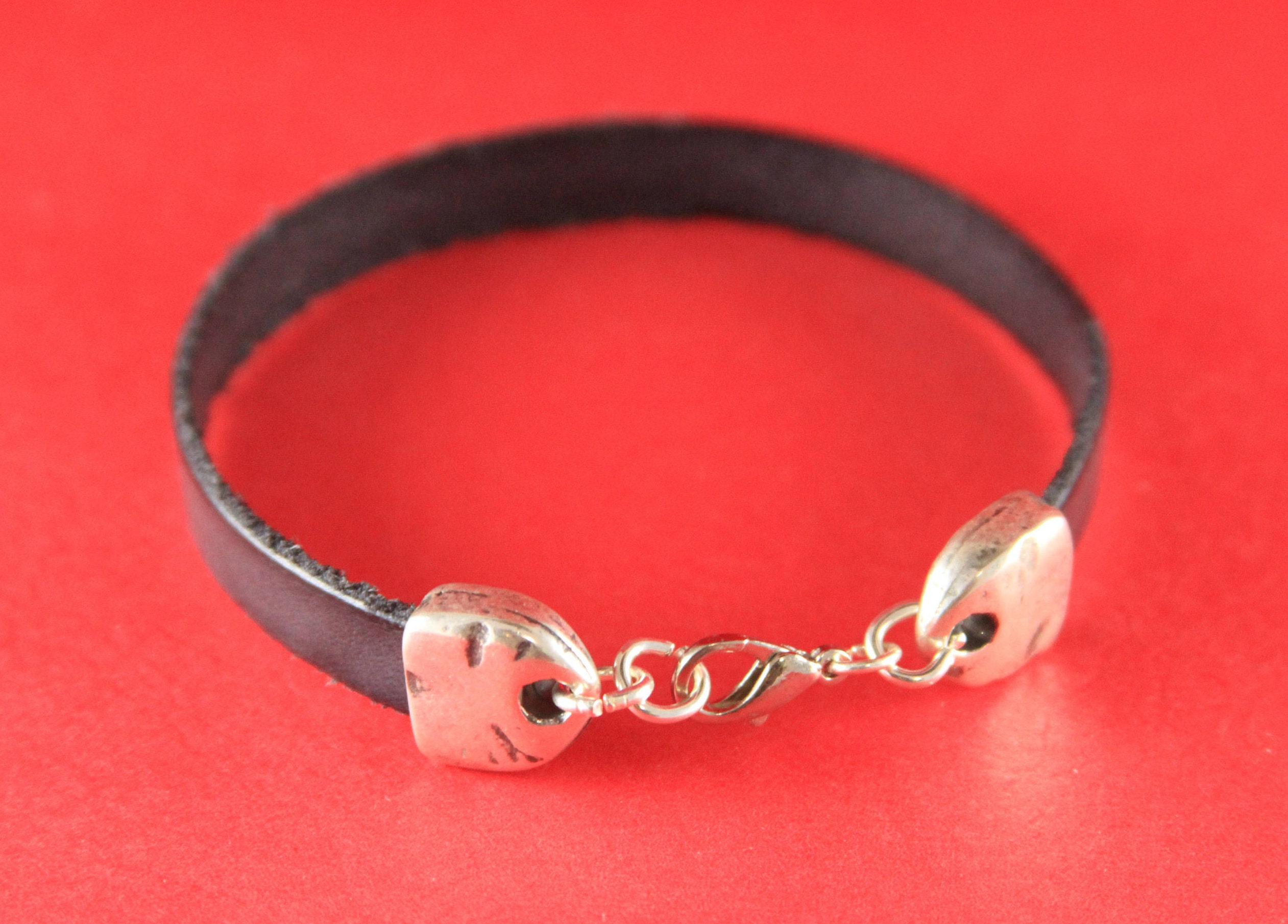 Fc0275>>made in EUROPE Zamak Hammered Flat Clasp, 10mm Flat Cord ...