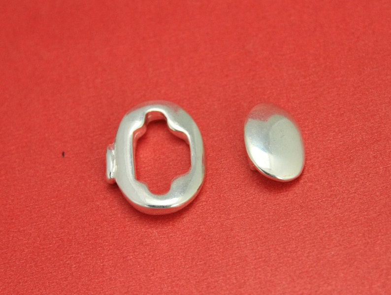 Fc0341>>made in EUROPE Zamak Button Clasp, 6mm Flat Cord Button Clasp ...