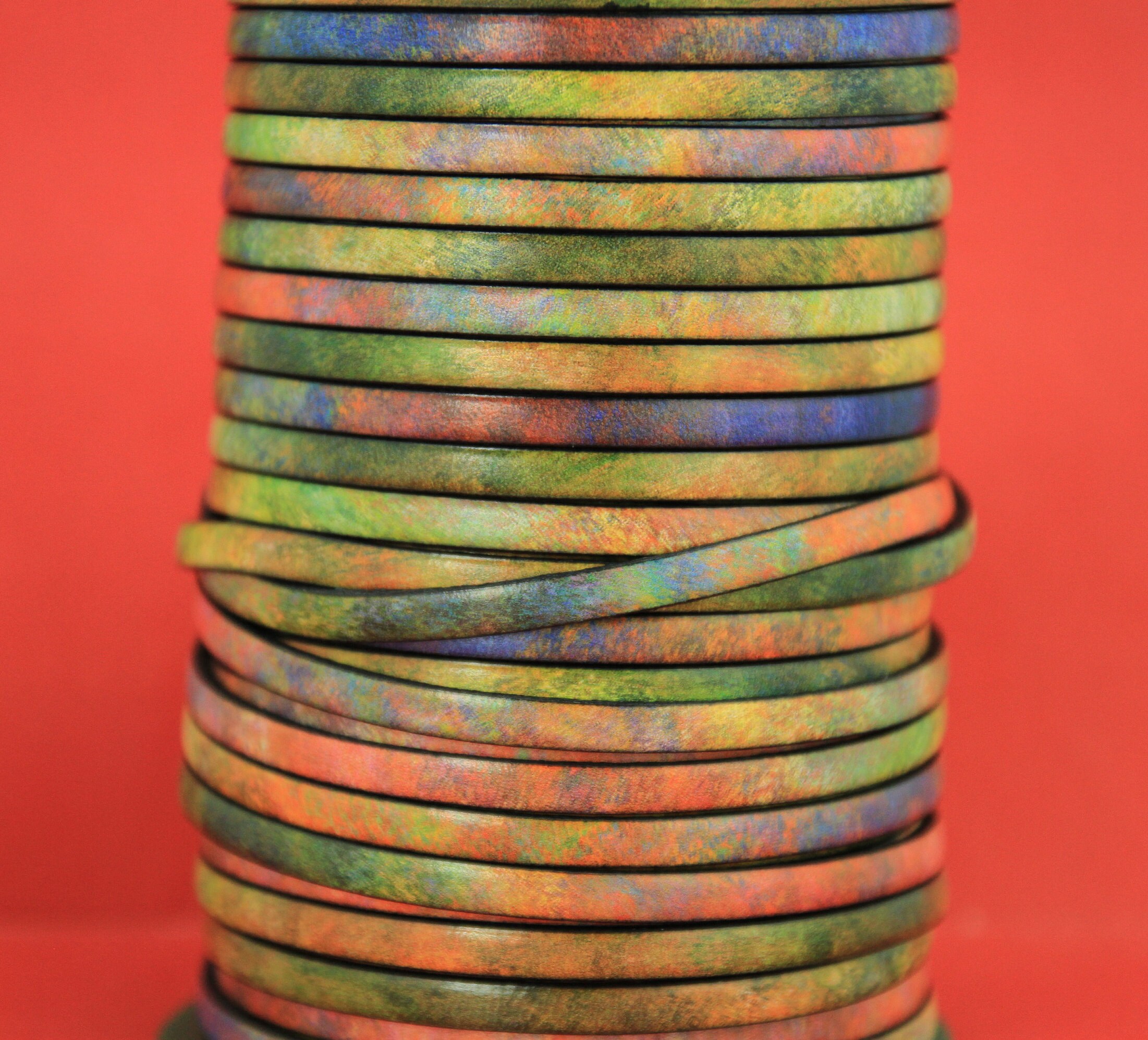 MADE in EUROPE 24'' Multi Color Leather Cord 5mm and - Etsy