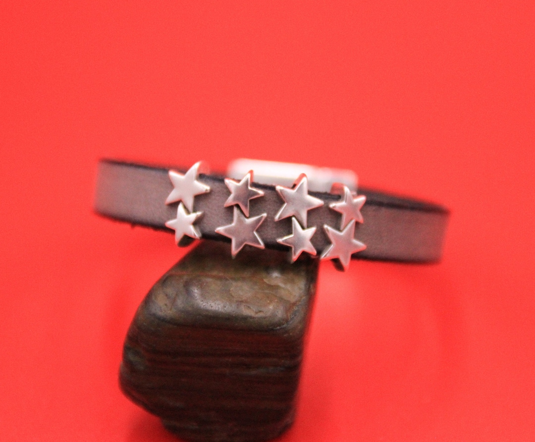 Fs0585>> MADE in EUROPE 4 Double Sided Star Sliders, Zamak Star Sliders ...