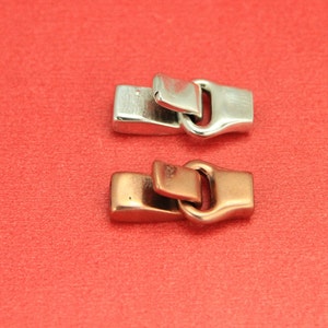 Fc0022>>made in EUROPE Zamak Flat Hook Clasp, 5mm Flat Cord Clasp, 5mm ...