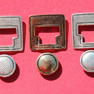 Rc0011>>made IN EUROPE Toggle Clasp, Button Clasp, Silver Toggle Clasp ...