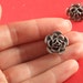 Fs0043made IN EUROPE Zamak Flower Slider for Half Round Cord, Zamak Rose Slider, Rose Slider for ...
