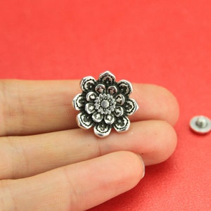 12/5 MADE in EUROPE Leather Cord Flower Screw Set, Lotus Screw Set ...