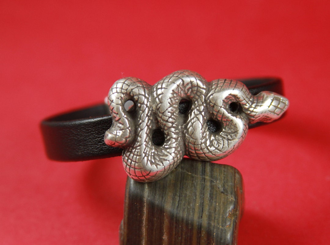 Fs0007>>made in EUROPE Zamak Snake Slider, 10mm Flat Cord Slider, 10mm ...